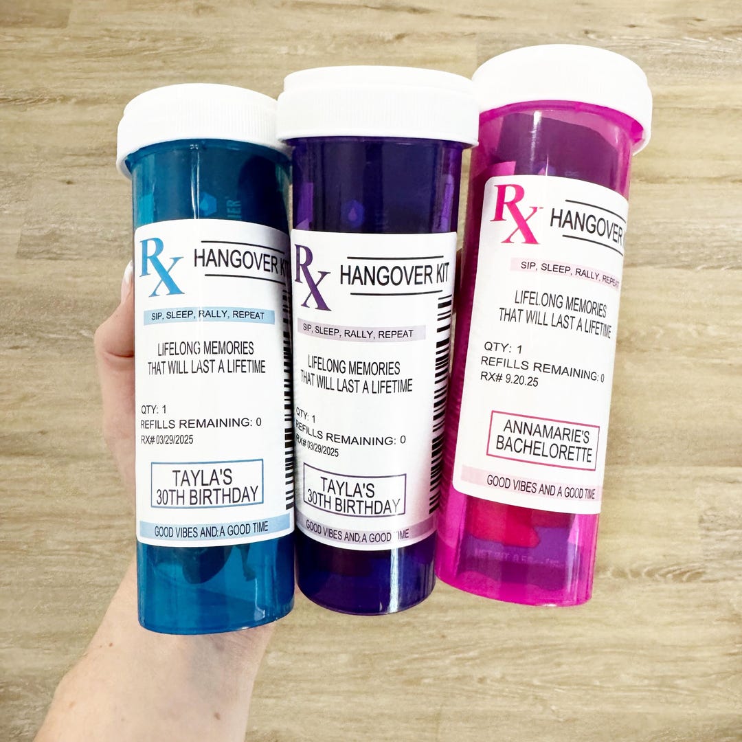Hangover Kit, Bachelorette Party, Fun Night Out Kit, Girls Trip - Etsy