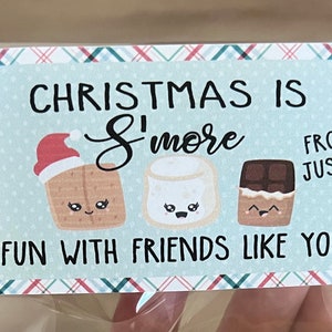 Christmas Favor Tags, Christmas Class Gifts, Holiday Treats for ...