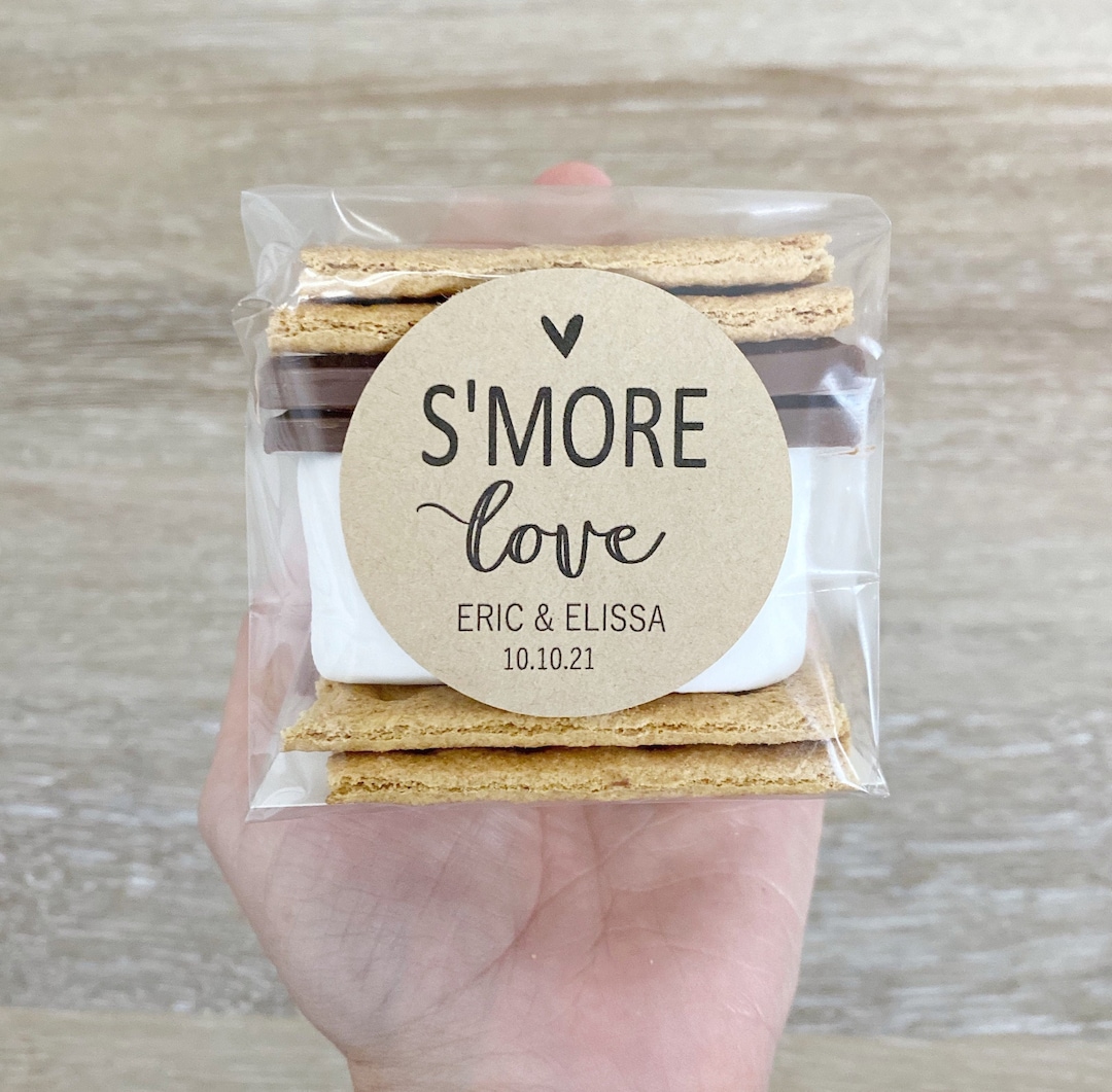 S'mores Favor Labels, S'mores Favor Bags, S'mores Wedding Favors, S ...