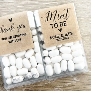 Mint Wedding Favor Labels, Wedding Favors, Mint to Be Stickers, Mint ...