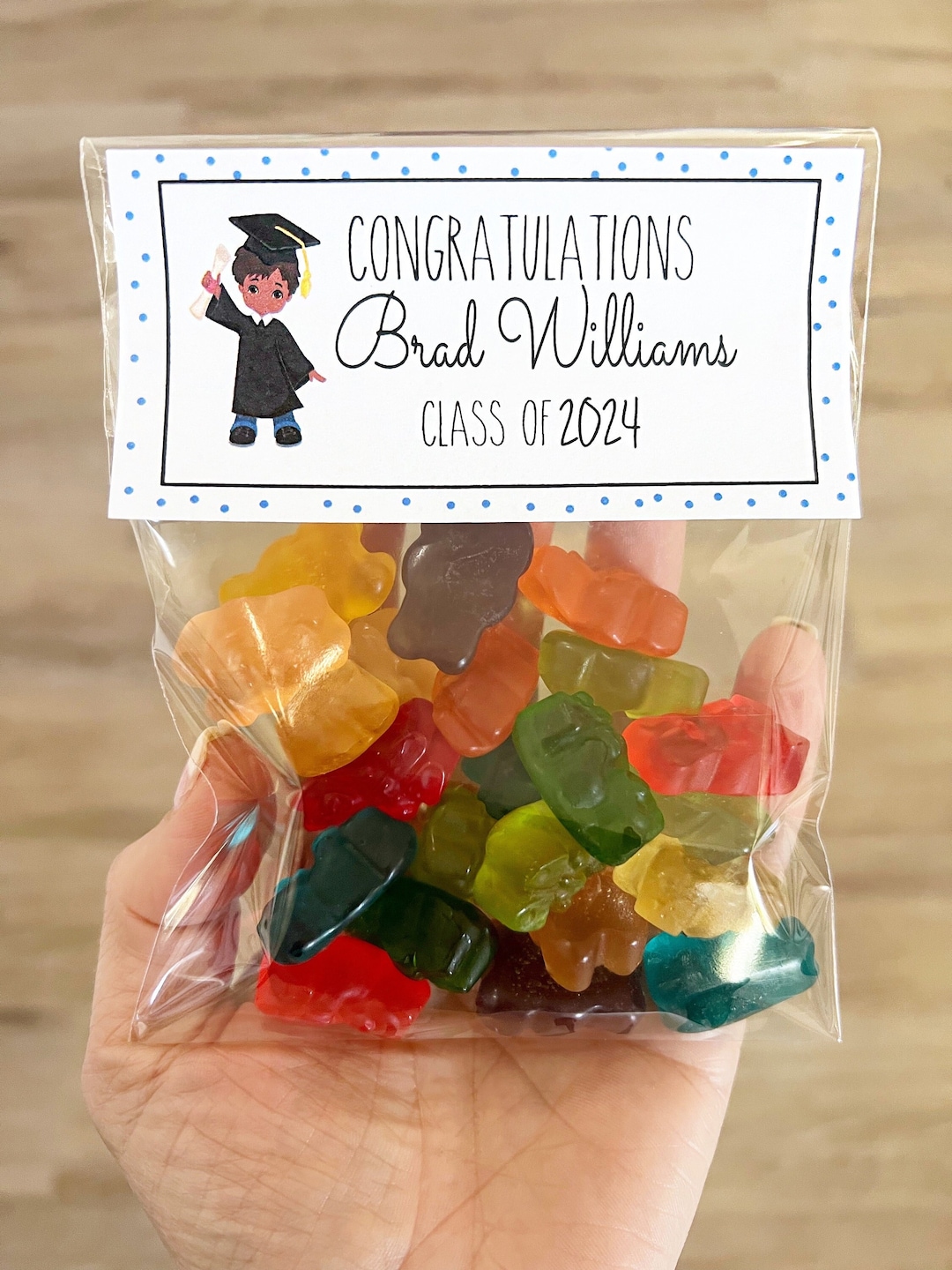 Graduation Favors, Graduation Sticker and Bags, Graduation Treat Bags ...