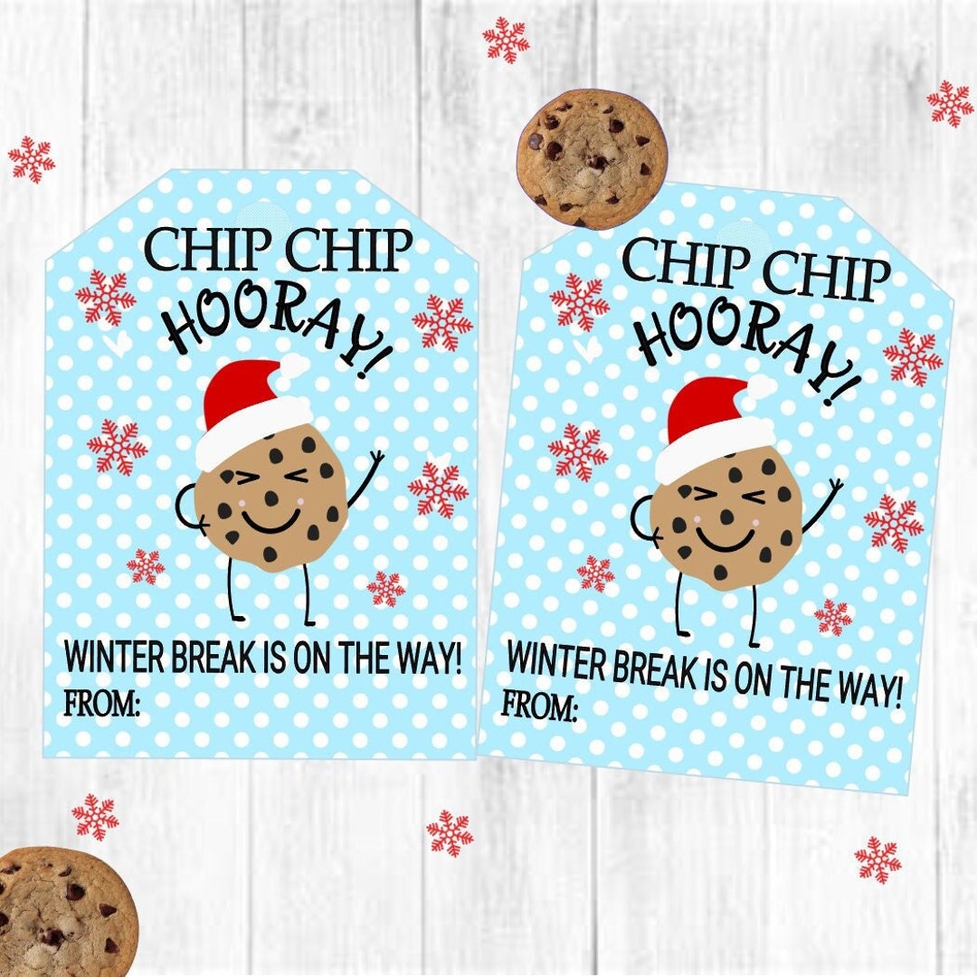 Printable Christmas Favor Treat Tag, Classroom Gift, S'mores Christmas ...