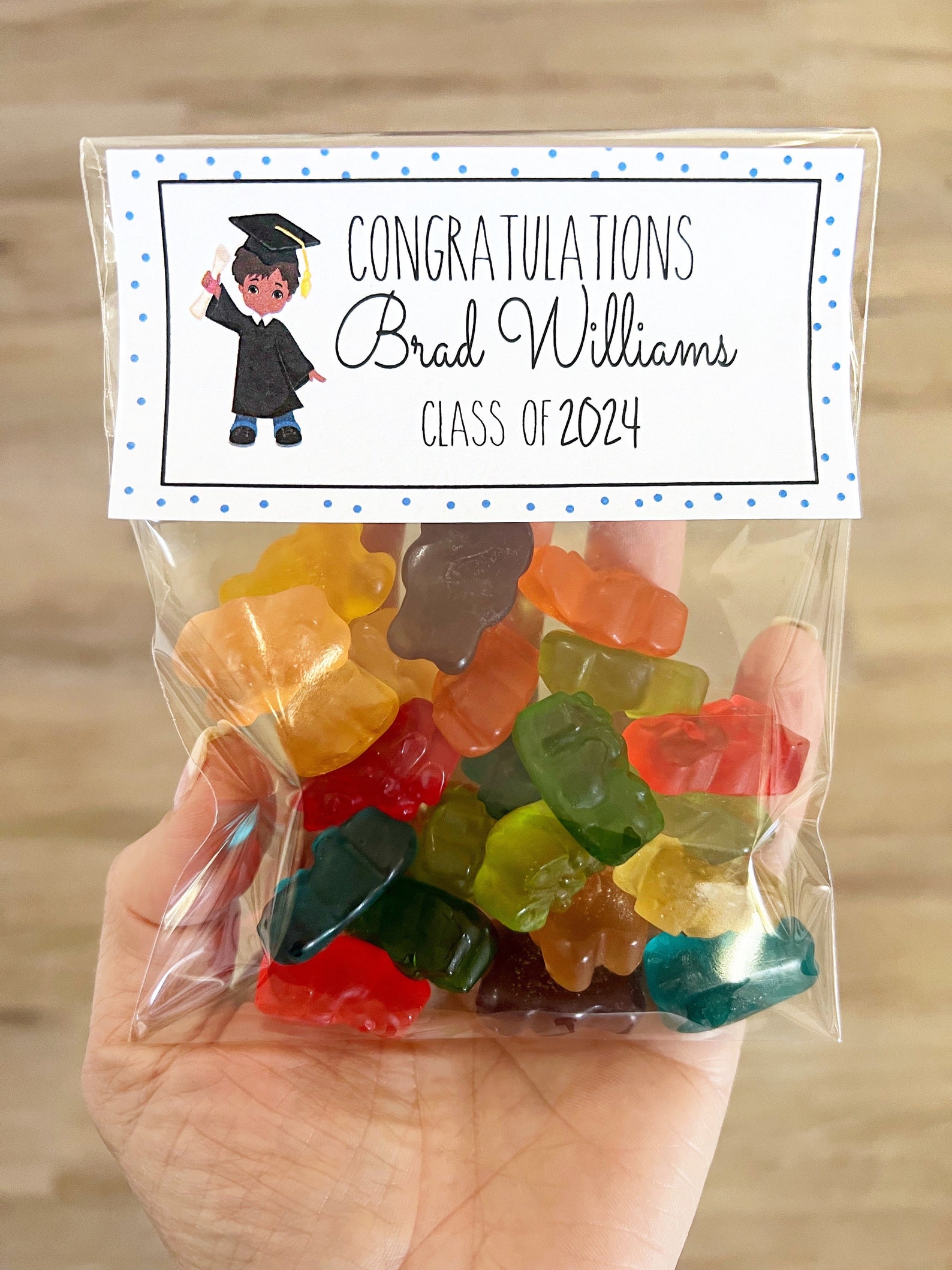 Graduation Favors, Graduation Sticker and Bags, Graduation Treat Bags ...