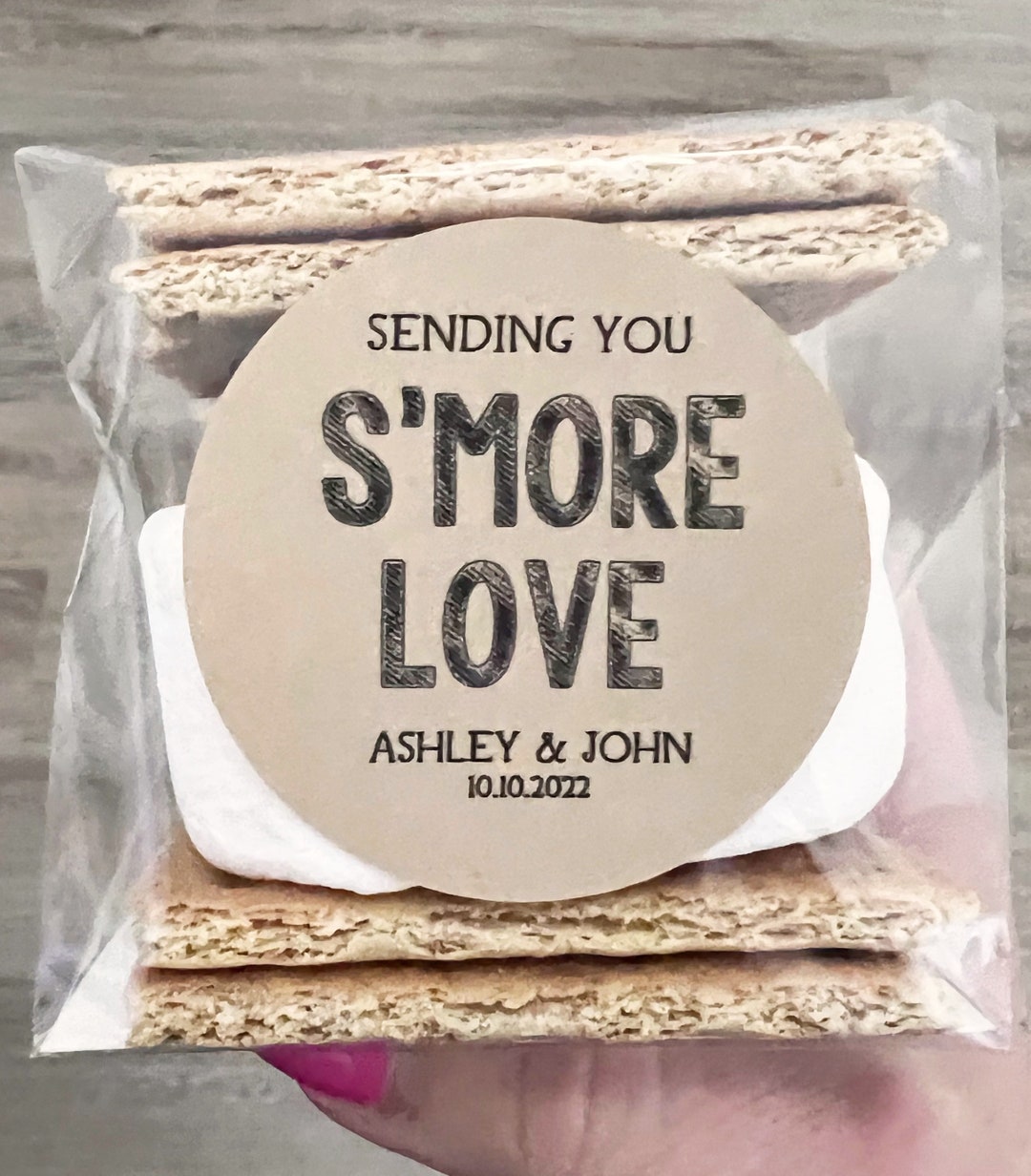 S'mores Favor Labels, S'mores Favor Bags, S'mores Wedding Favors, S ...