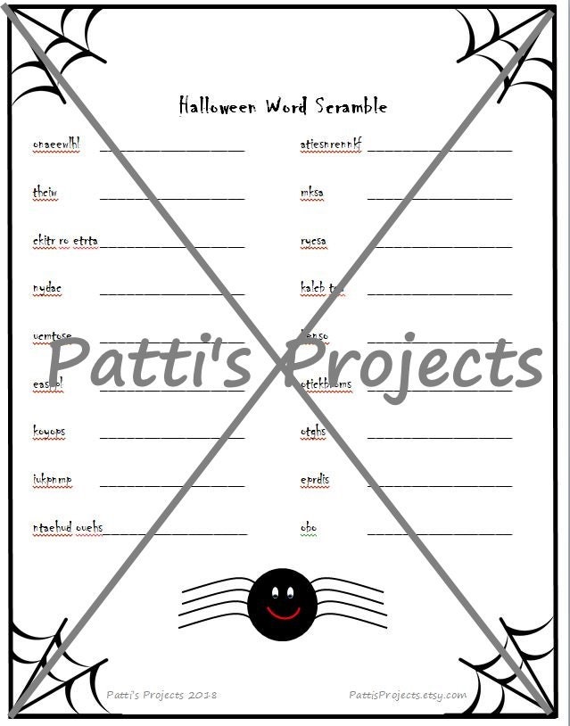 Halloween Party Games Bundle Digital Download - Etsy
