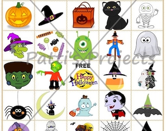 Halloween Orange 5x5 Bingo Printable Pdfs Contain Everything - Etsy