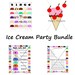 Ice Cream Party Games Bundle - Digital Download - Etsy