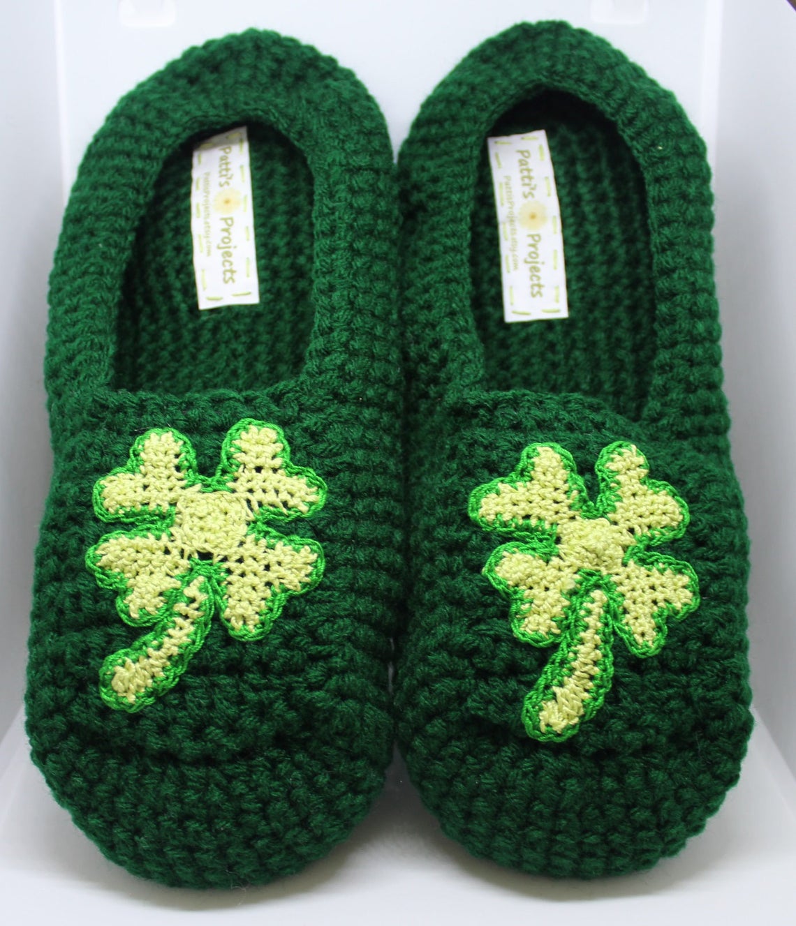 Shamrock Slippers - Etsy