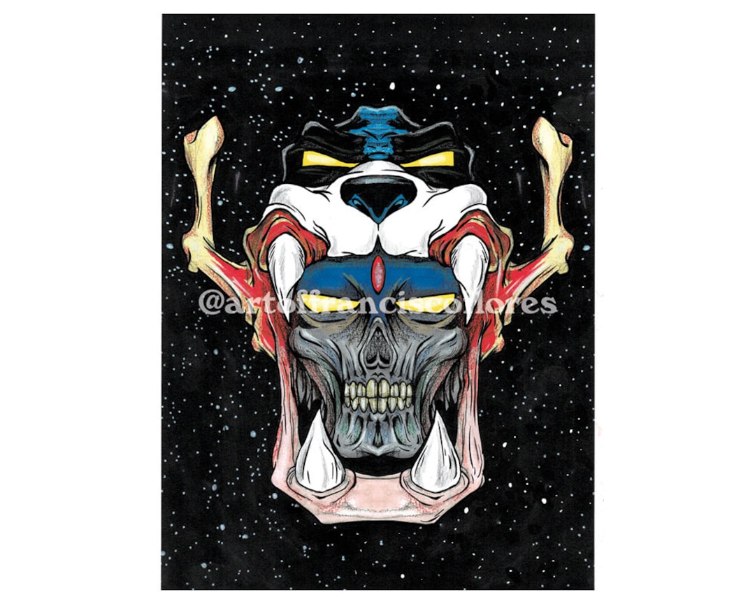 Voltron Vinyl Sticker – Retro Sci-fi Art (3"x4") - Etsy