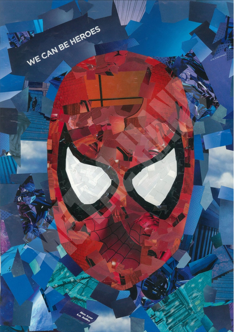 Spiderman 11x17 Comic Book Collage Art Print Etsy Spiderman 11x17 Comic Book Collage Art Print Etsy