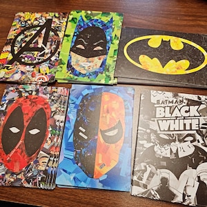 Batman Black & White Comic Book Collage 4x6 Postcard - Etsy