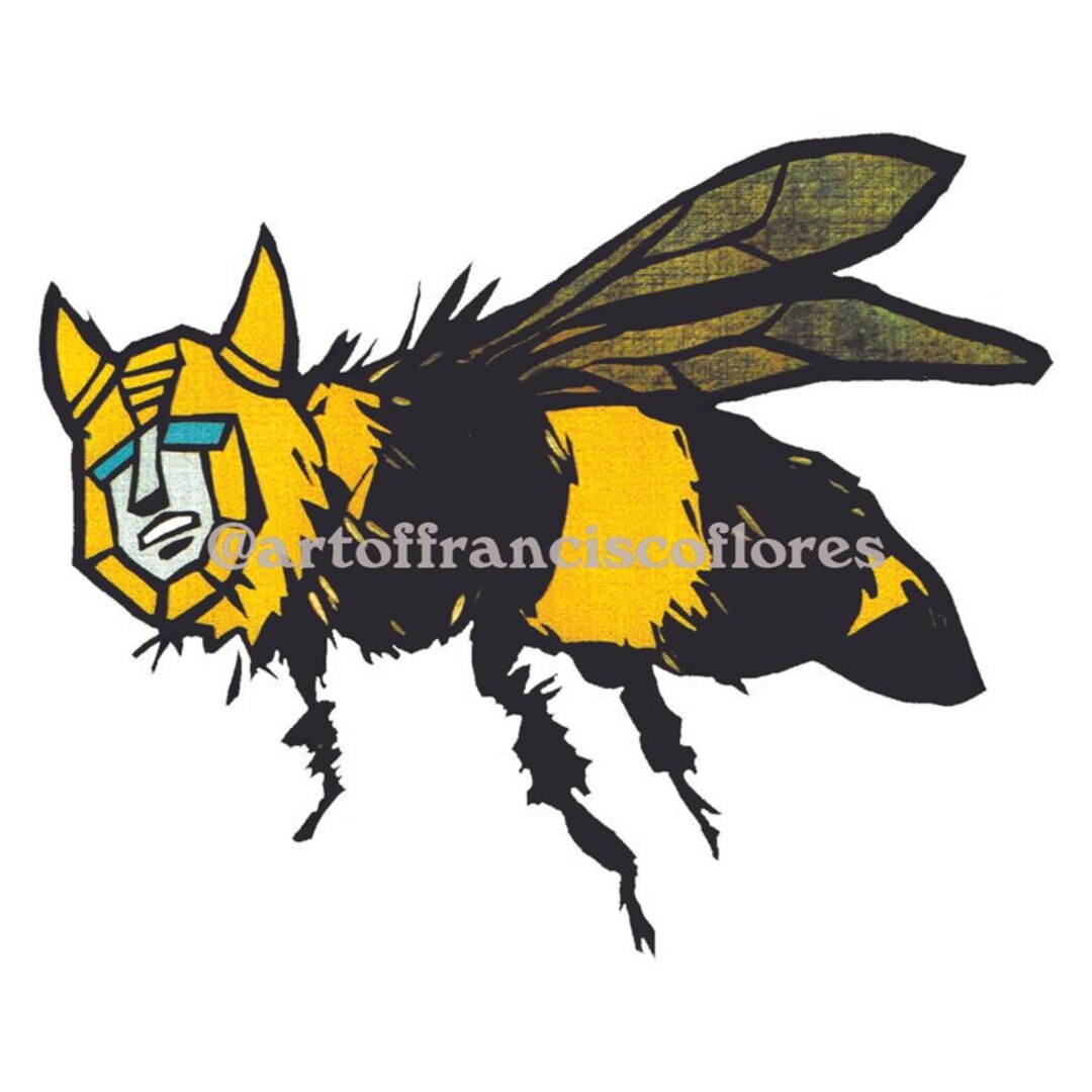 Bumblebee 4" Cut to Shape Premium Vinyl Sticker - Etsy