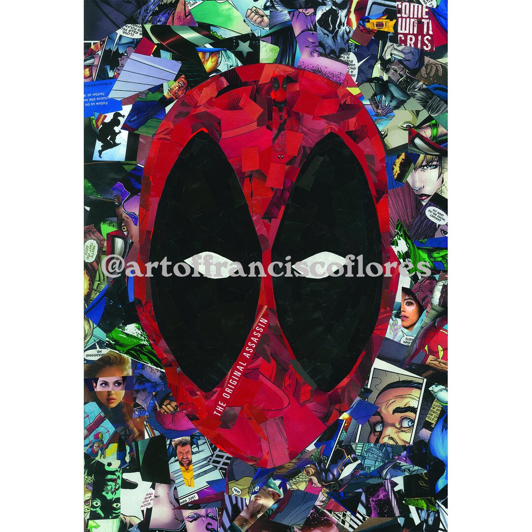 Deadpool Comic Book Collage 4x6 Postcard - Etsy