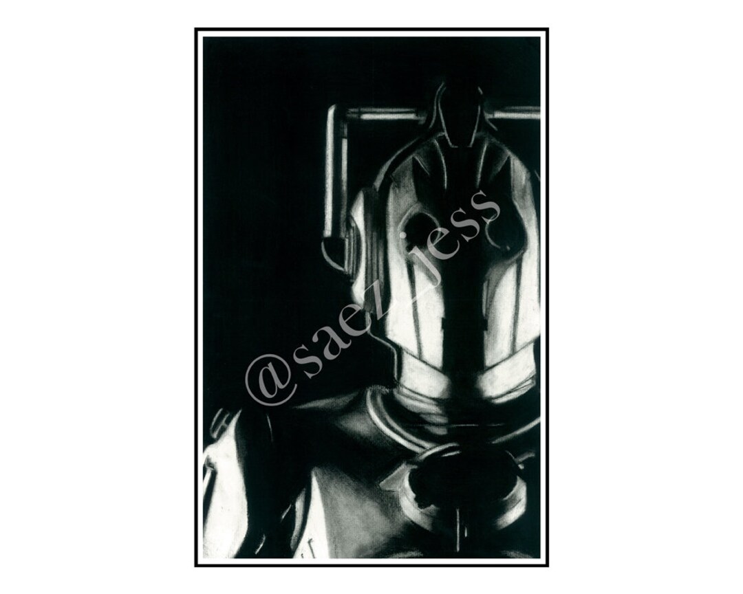 Cyberman by Jessica Saez 8 1/2 X 11 Velvet Art Print - Etsy