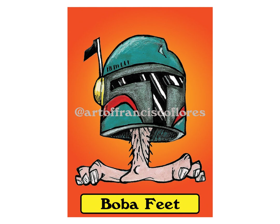 Boba Feet 2.5" X 3.5" Premium Vinyl Sticker - Etsy
