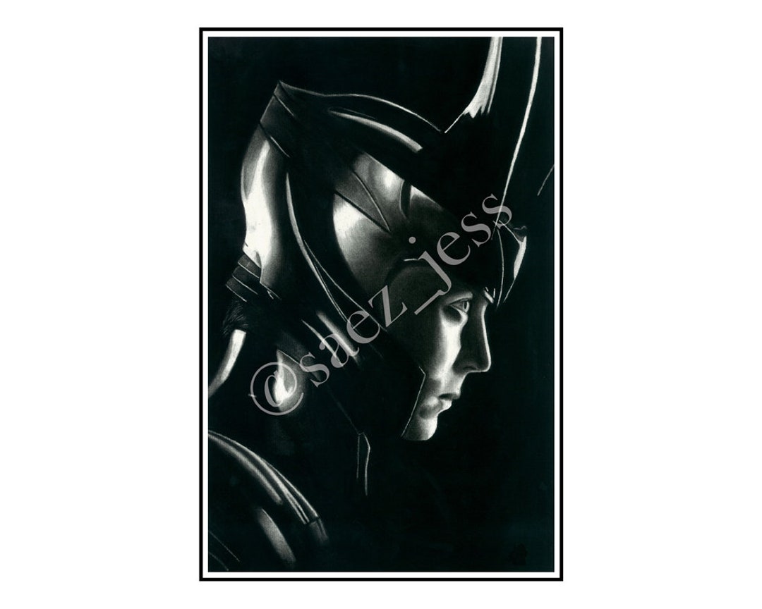 Loki by Jessica Saez 8 1/2 X 11 Velvet Art Print - Etsy