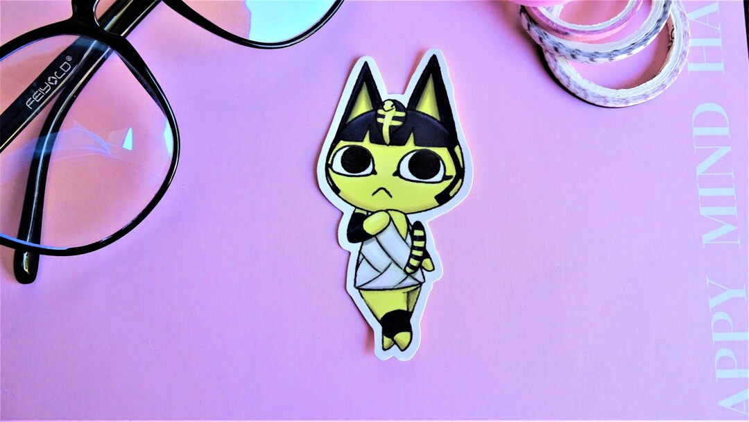 Animal Crossing: New Horizons - Ankha Sticker - Nintendo - Large - ( 3. ...