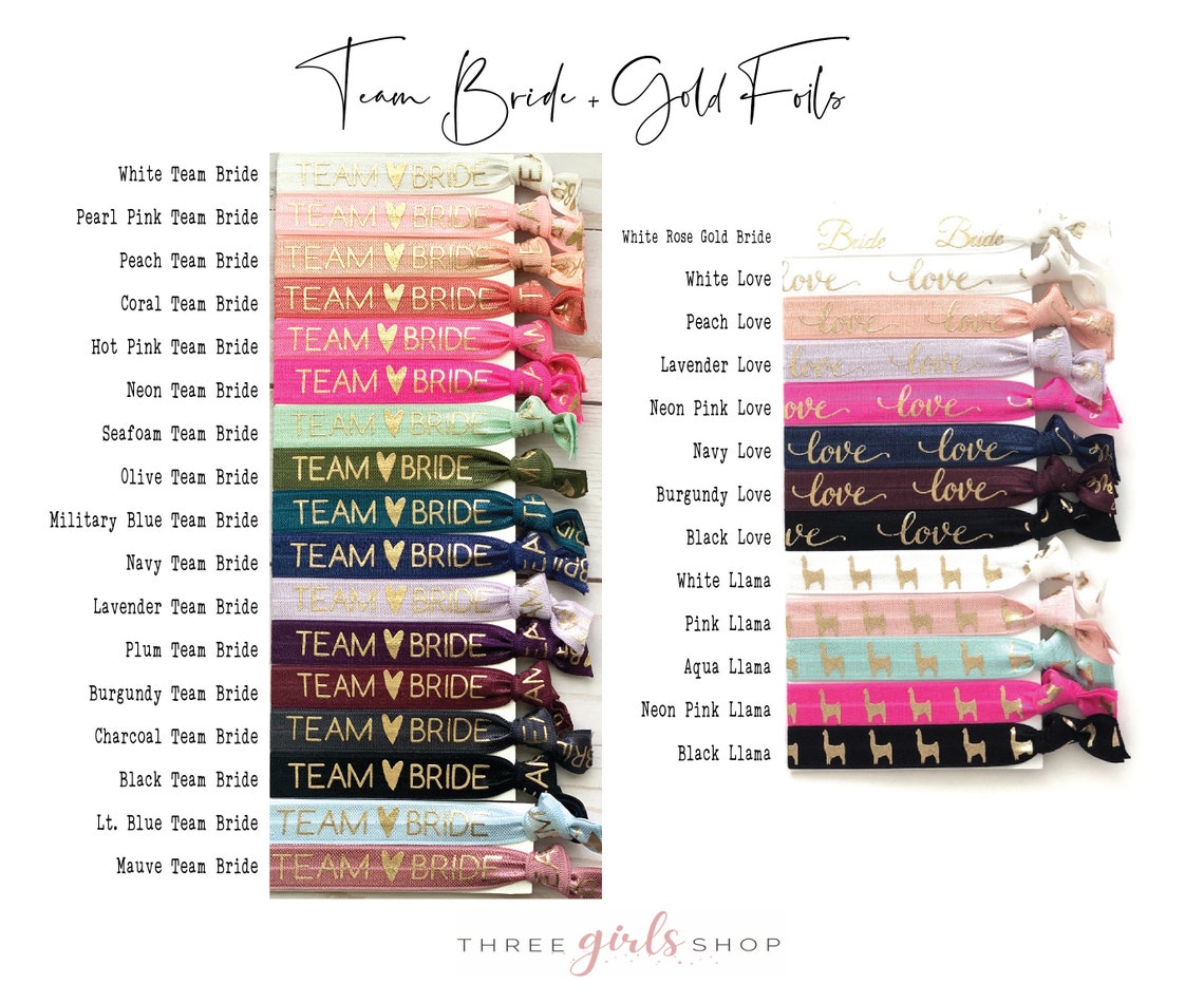 She's Getting Hitched Bachelorette Party Favors Hair Tie | Etsy