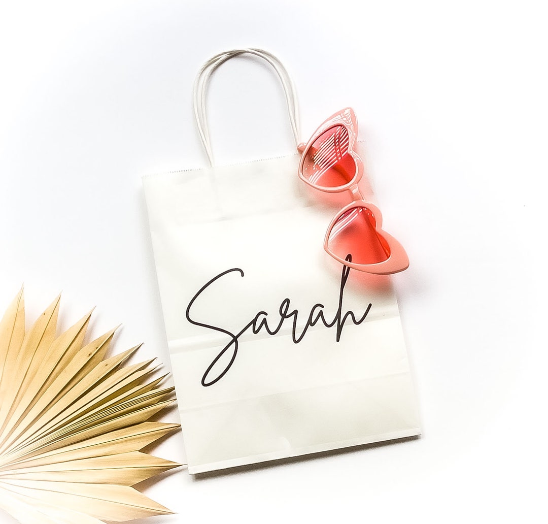 Personalized Paper Gift Bags | Bachelorette Birthdays Perfect for Gift ...