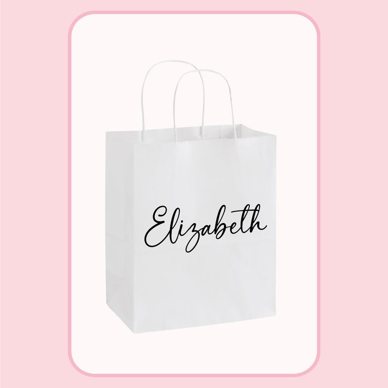 Personalized Paper Bags - Etsy