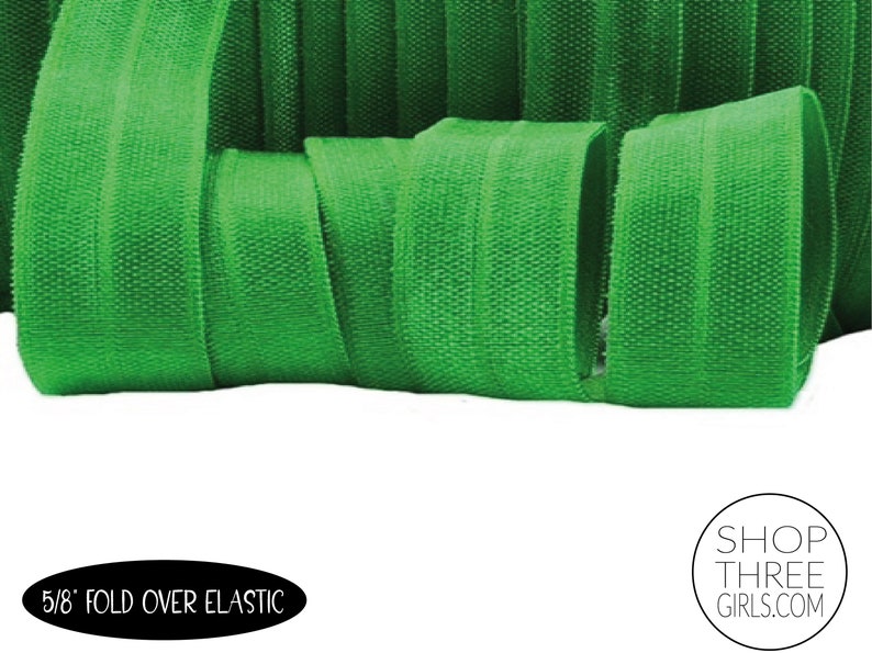 Home & Hobby Fold Over Elastic 5 Yards Green Floral & Garden Crafts ...