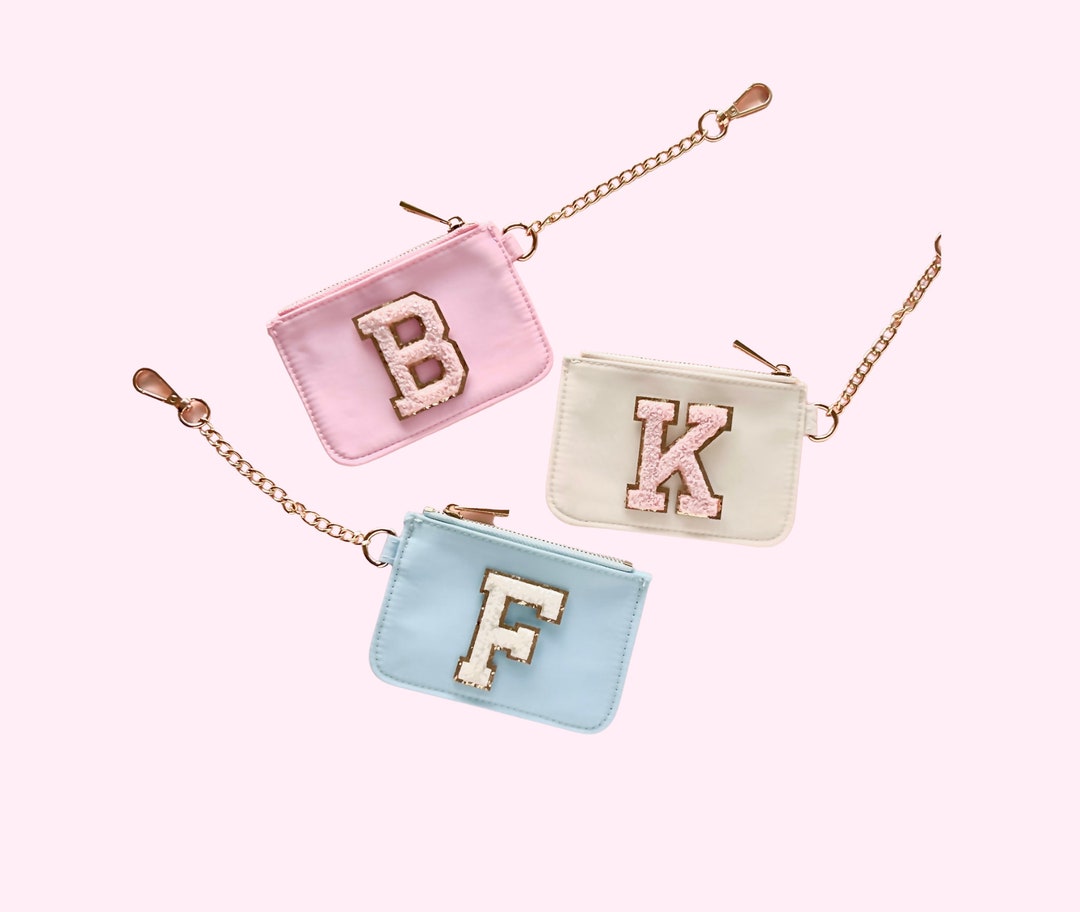 Nylon Custom Keychain Nylon Varsity Letter Keychain Coin Purse ...