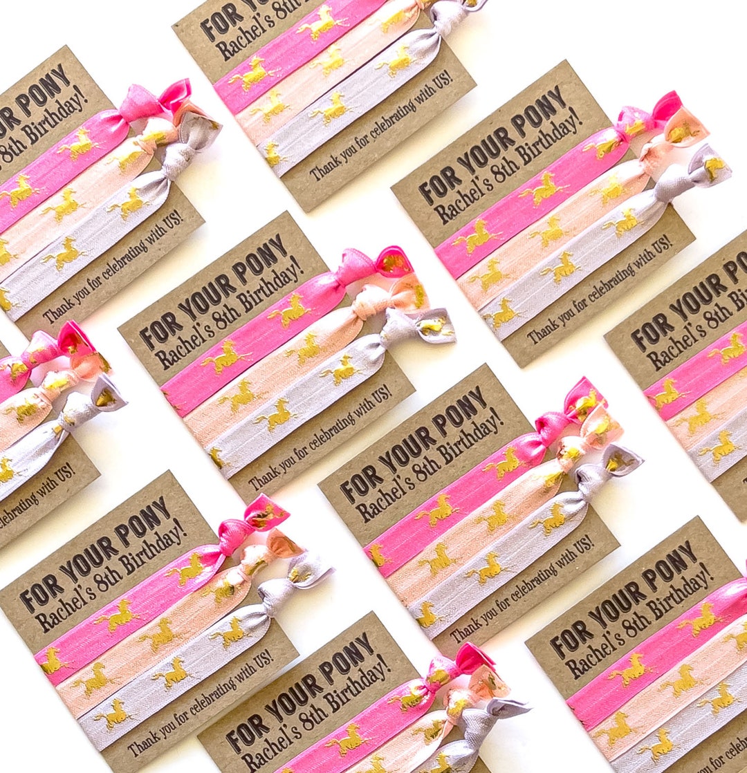 FOR YOUR PONY Girls Birthday Party Favors | Pony Birthday Horse Cowgirl ...