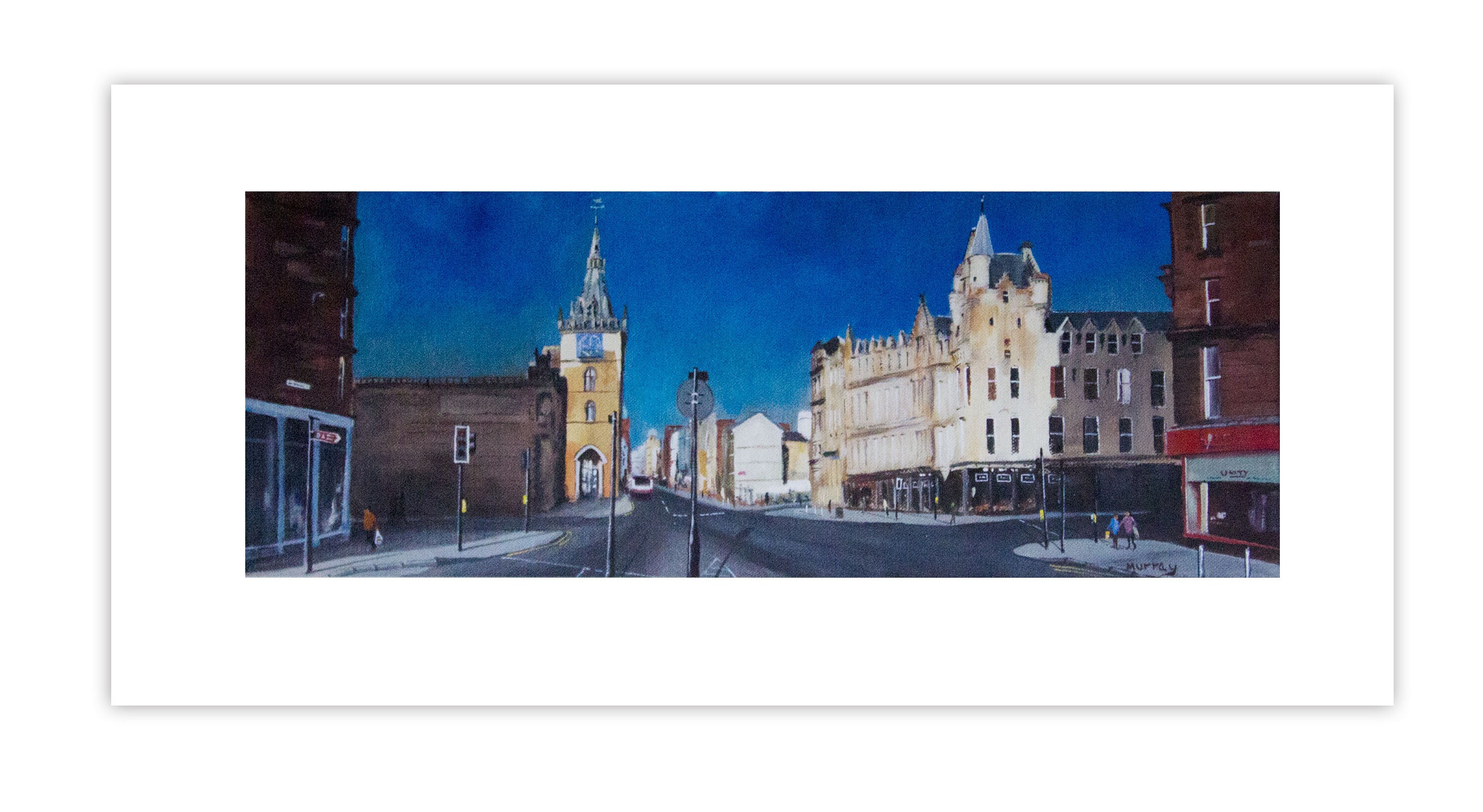 Glasgow Scotland Townscape Mounted Print Scottish Artist - Etsy UK