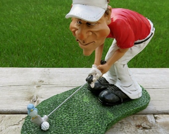 Golfer Statue Resin - Etsy
