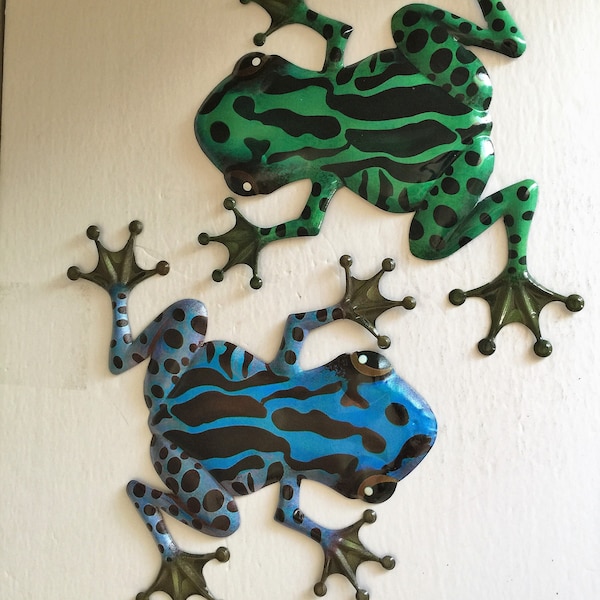 Metal Frog Yard Art - Etsy