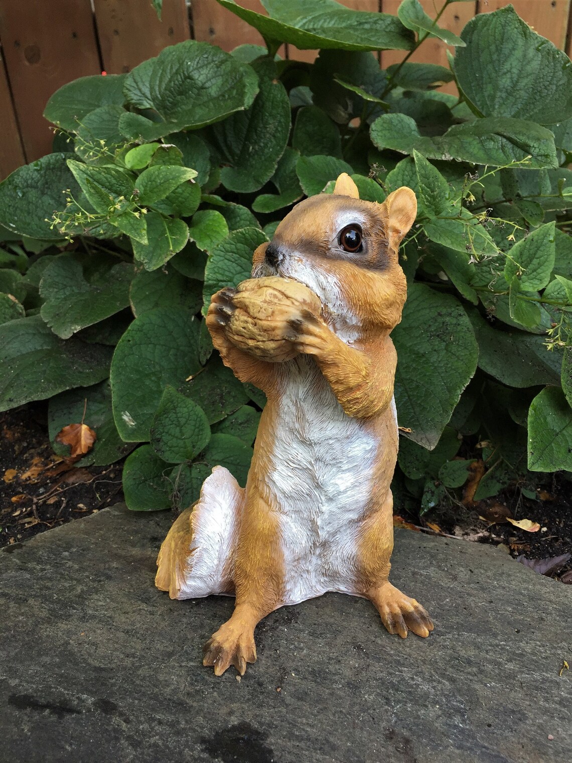 Chipmunk Standing With Nut Figurine Garden Statue Resin Yard - Etsy Canada