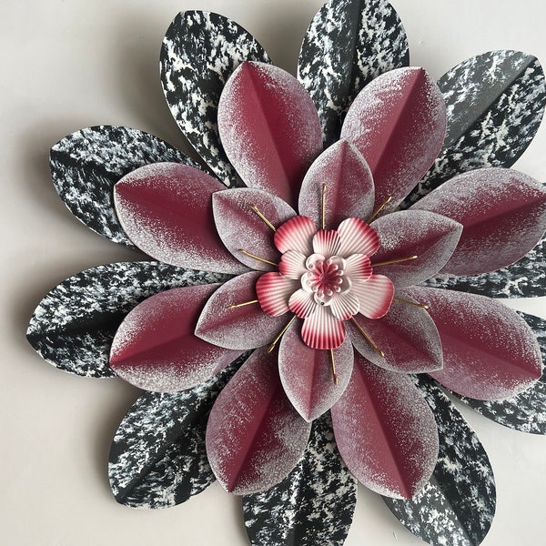 Pink Metal Flowers - Etsy