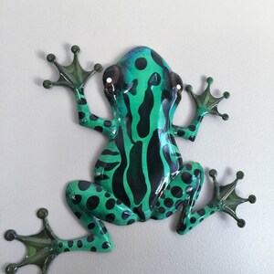 Metal Frogs for Garden Decoration Wall Fence Art / Yard Patio ...