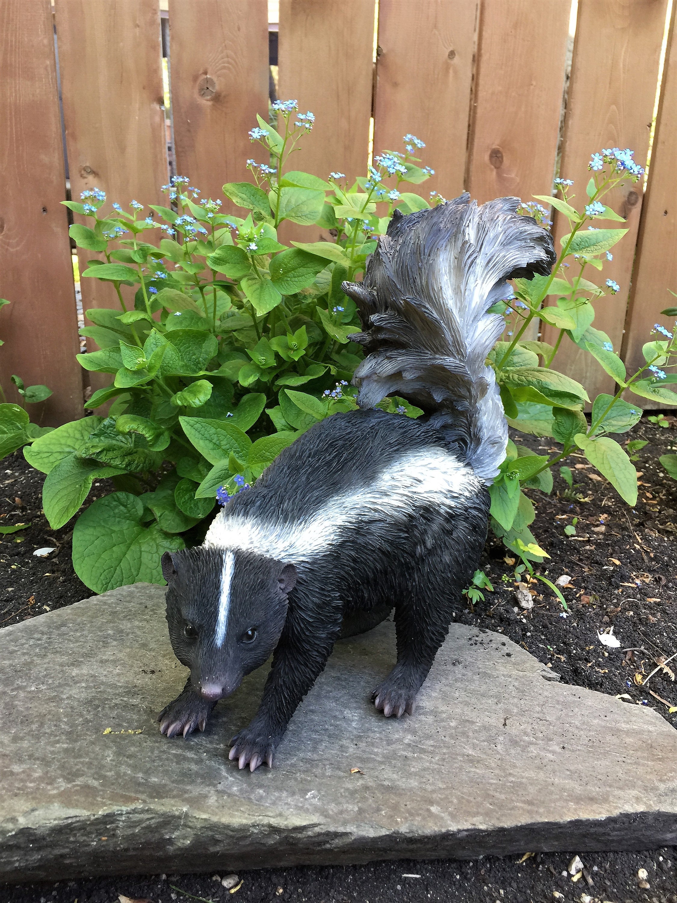 Skunk Figurine Statue Countryside Animal Home Garden | Etsy