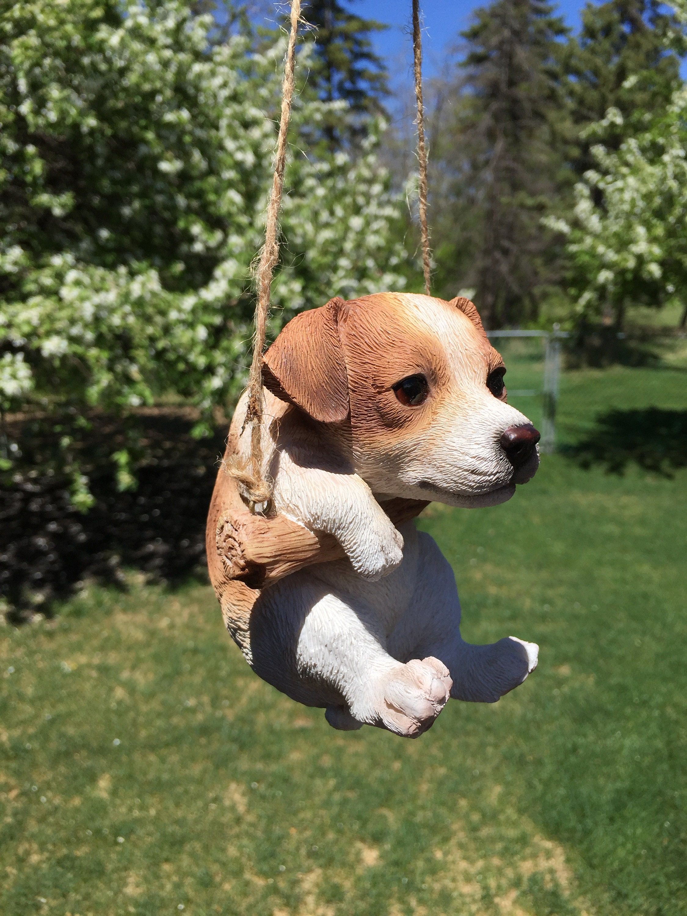 Hanging Jack Russell Terrier Puppy Statue | atelier-yuwa.ciao.jp