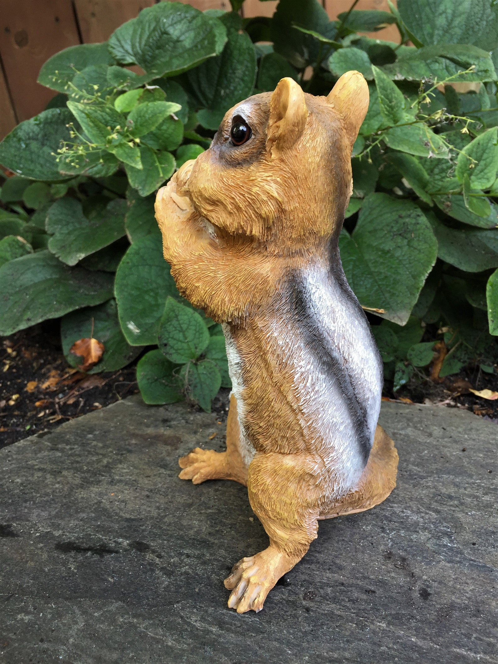 Chipmunk Standing With Nut Figurine Garden Statue Resin Yard - Etsy Canada