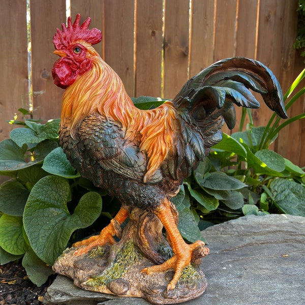 Rooster Statue - Etsy