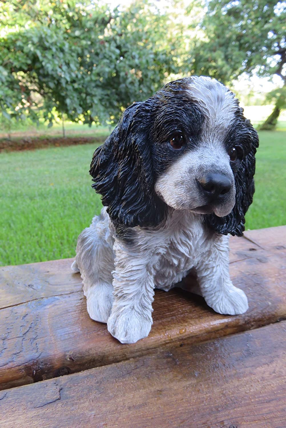 Cocker Spaniel Dog Puppy Statue Figurine 6 Inches High Black - Etsy