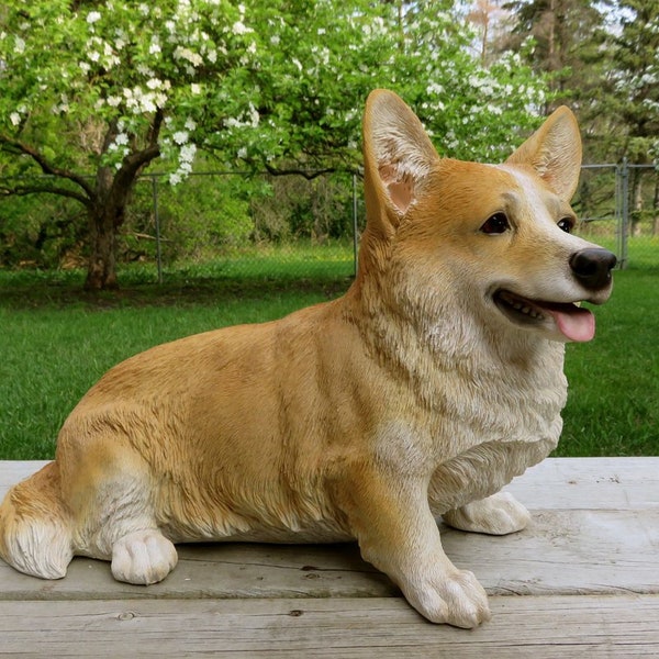 Corgi Statue - Etsy