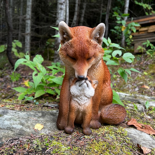 Outdoor Fox Lawn Ornament - Etsy
