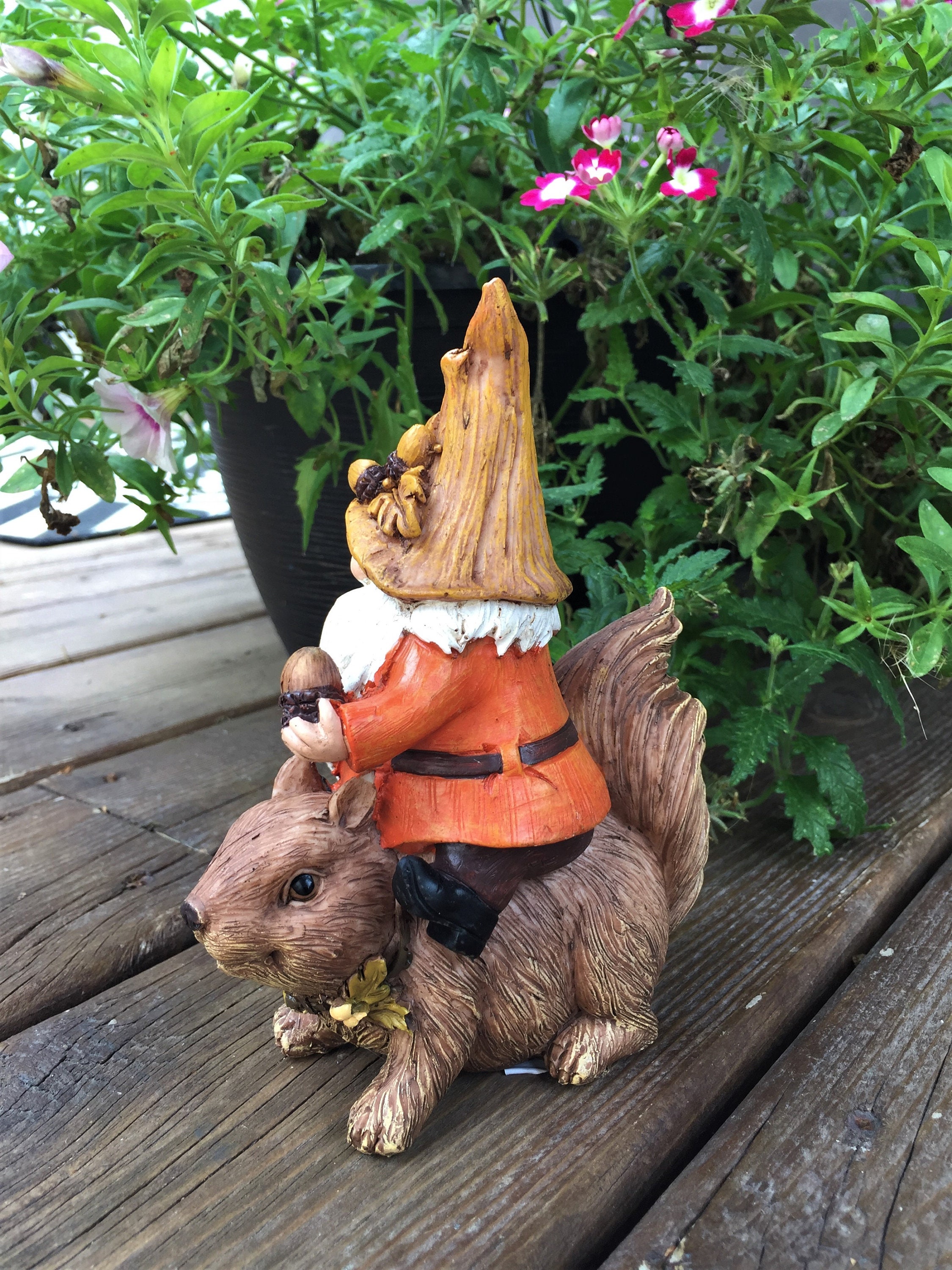 Gnome Riding Squirrel