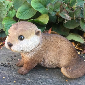 Two River Otter Figurines Indoor Outdoor Figurine/ River Rat/ - Etsy