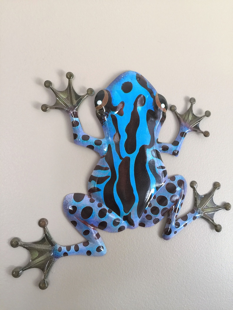 Metal Frogs for Garden Decoration Wall Fence Art / Yard Patio - Etsy