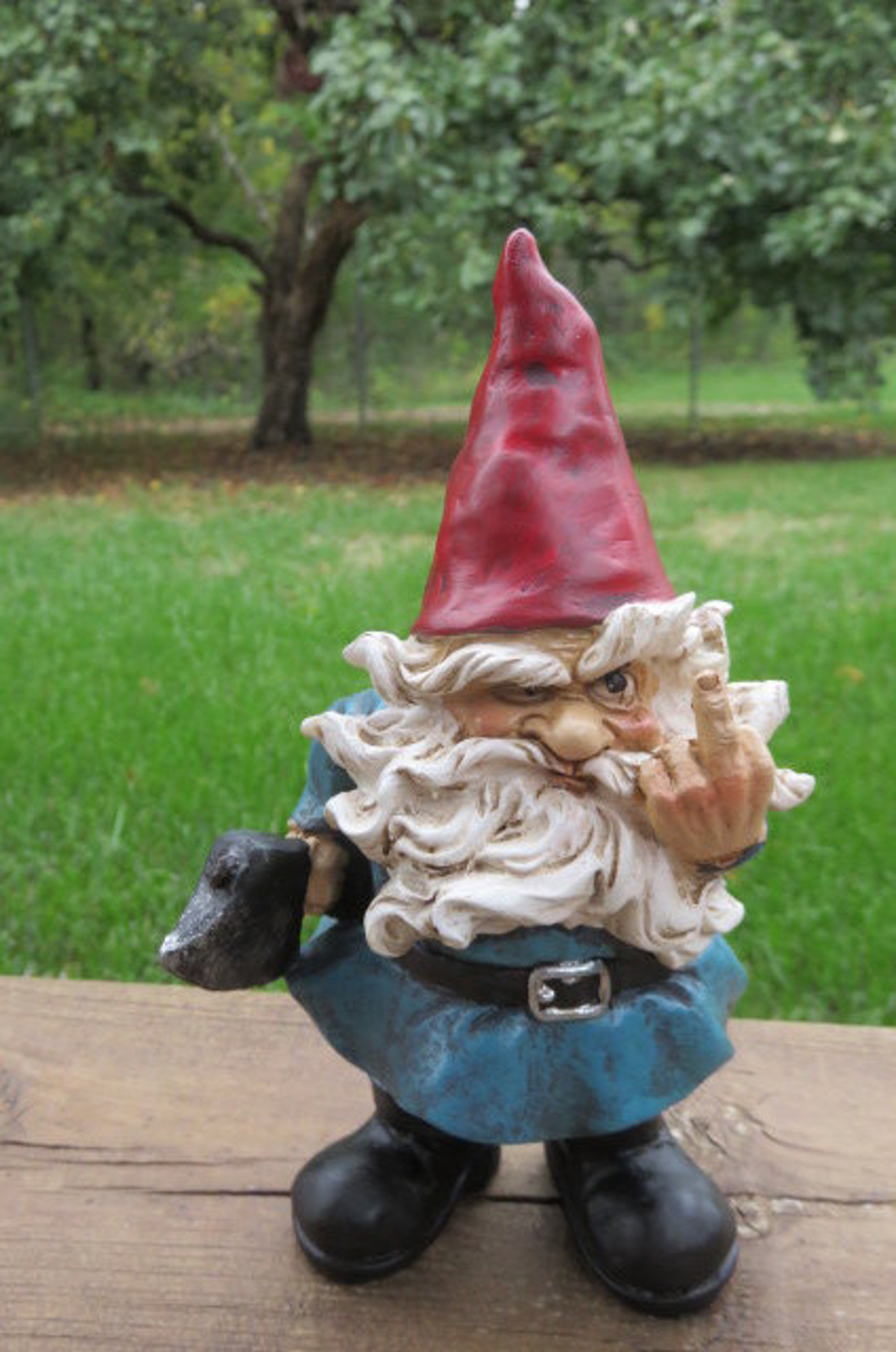 Garden Gnomes Giving The Finger at Tyrone Alam blog