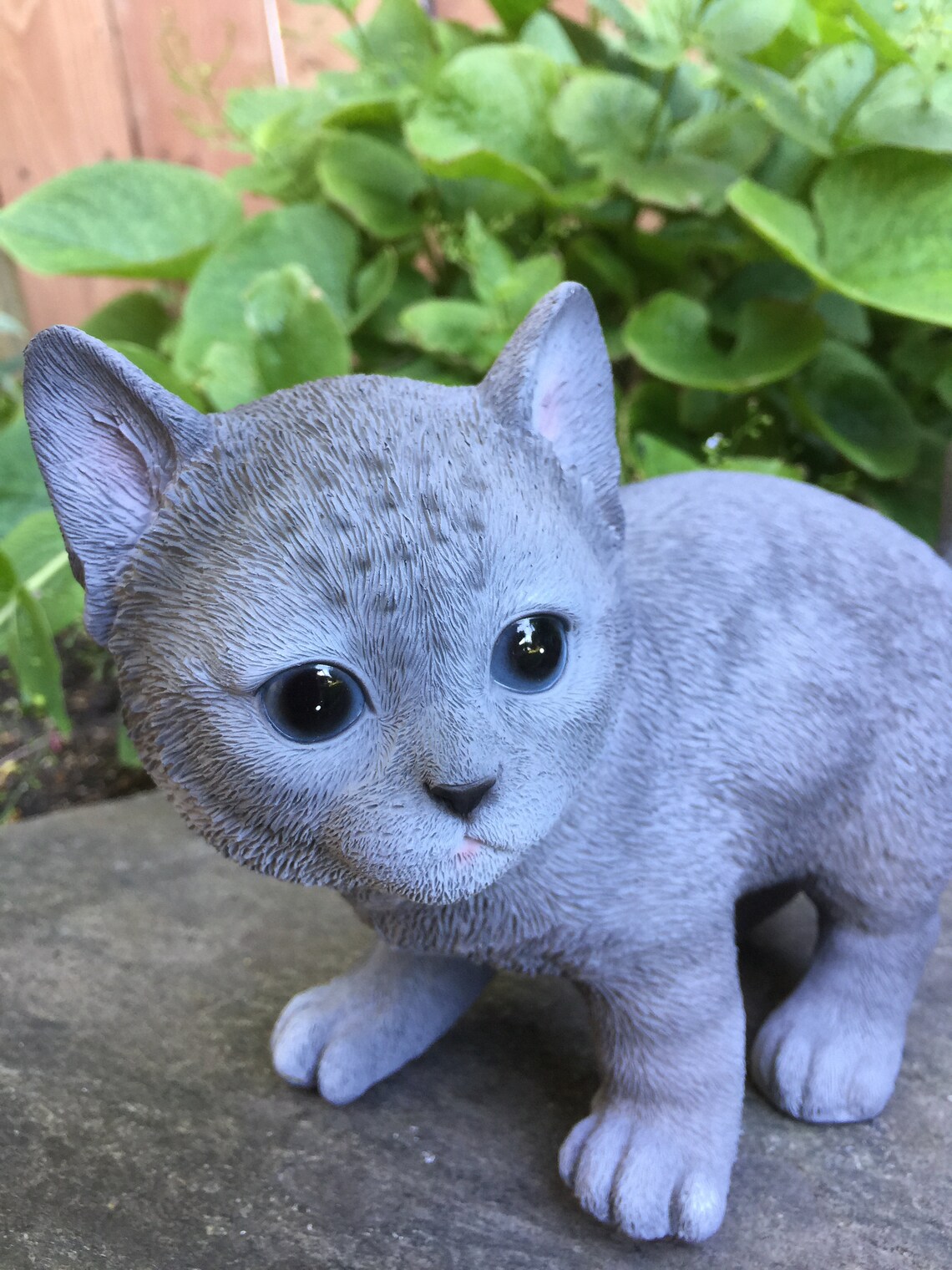 Blue Russian Cat Kitten Figurine / Playful Feline Checking | Etsy