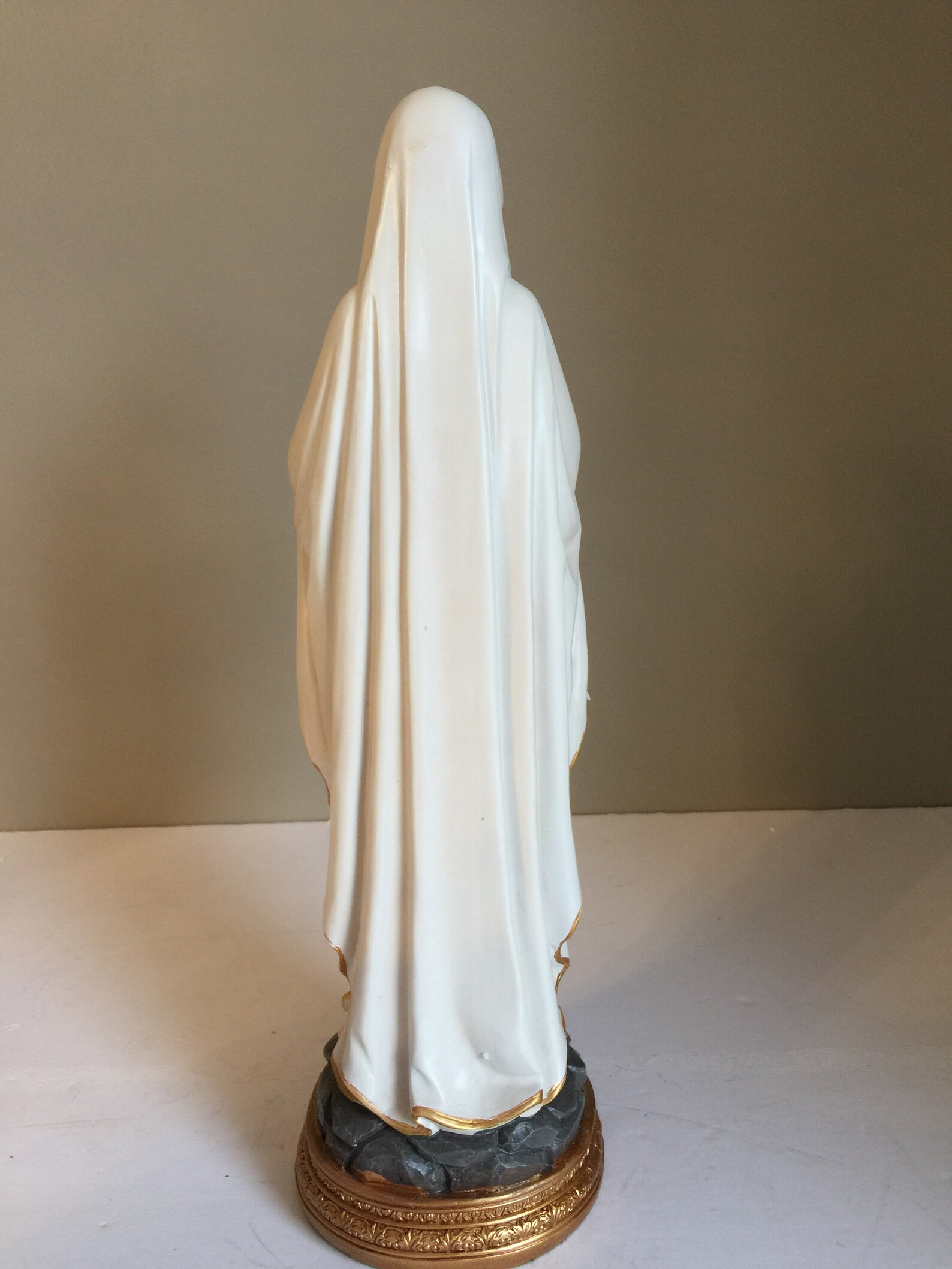 Blessed Virgin Mary Statue Figurine Resin Decoration Etsy