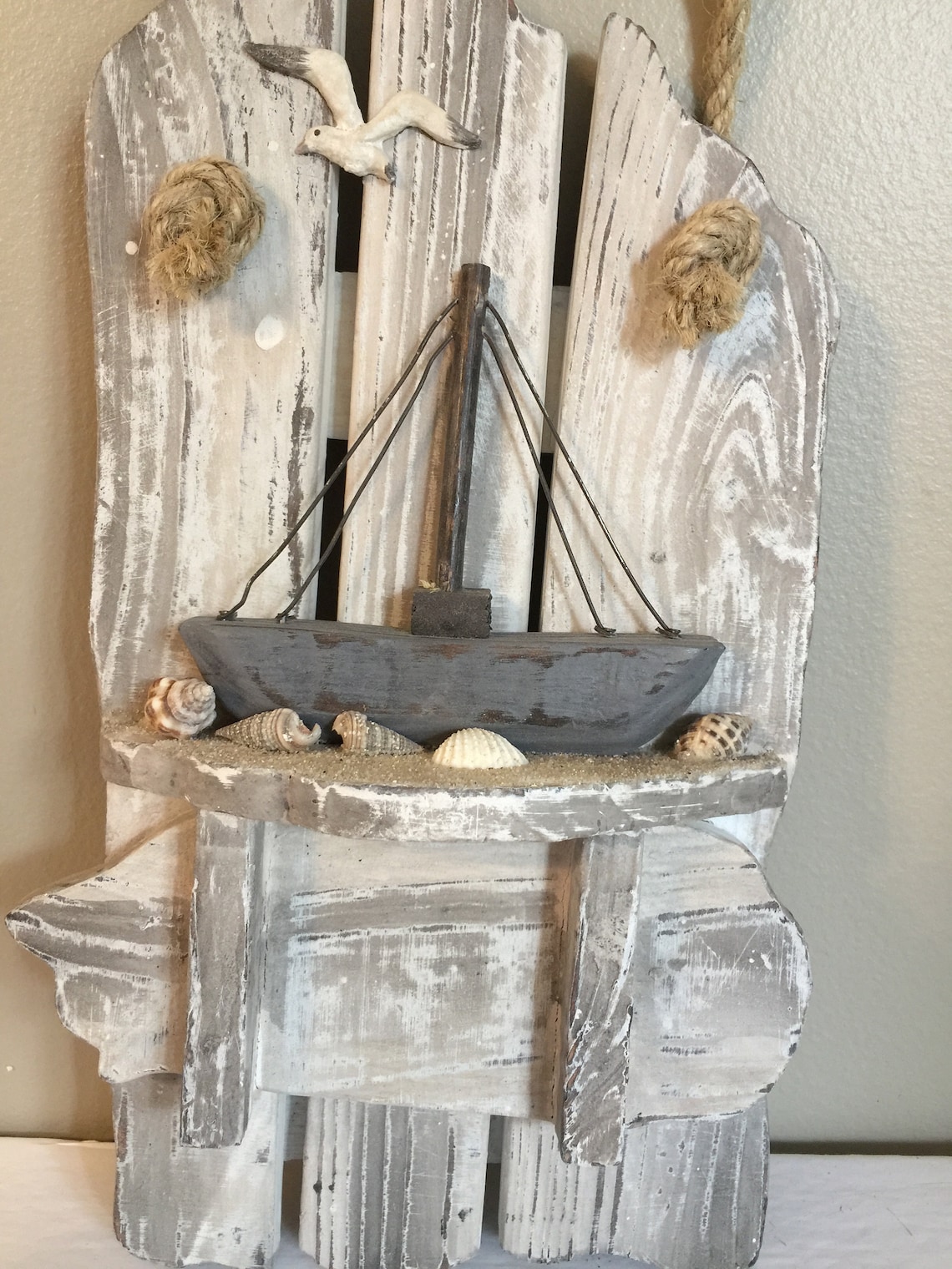 Sail Boat Wood Plaque Nautical Wood Wall Sign With Seagull - Etsy