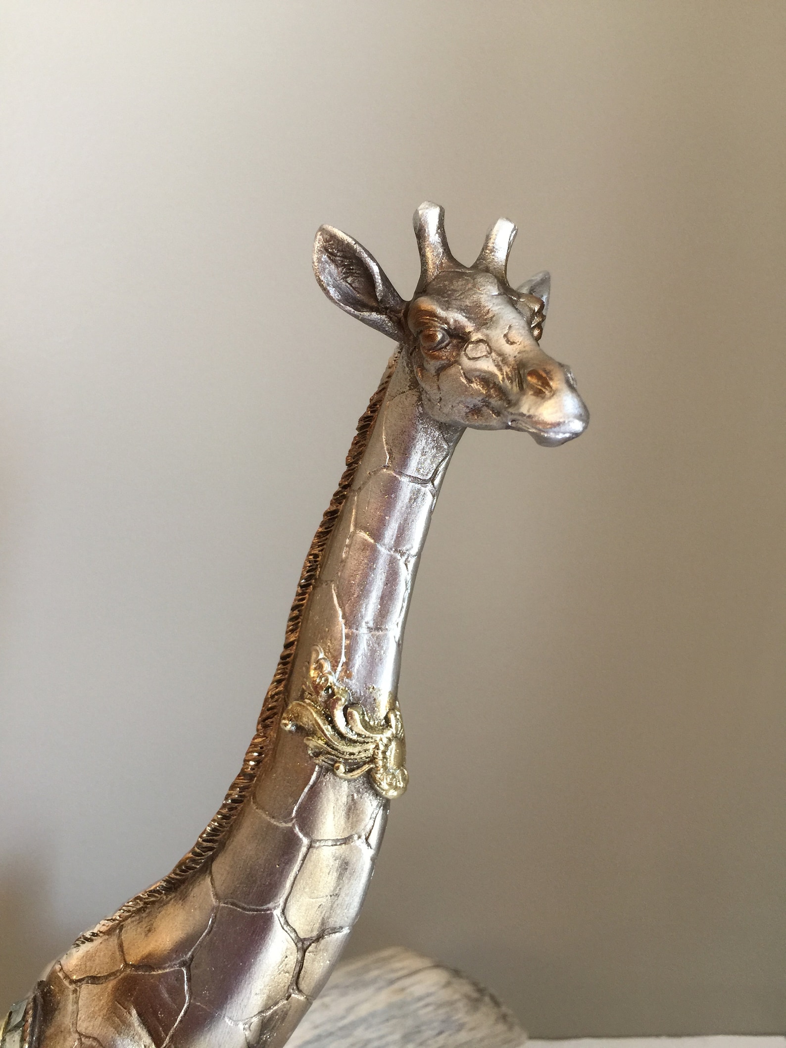 Giraffe Standing Gold with Jewels on Blanket Figurine Resin | Etsy