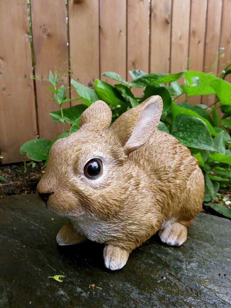 Rabbit Bunny Figurine Garden Statue Resin Countryside Farm - Etsy
