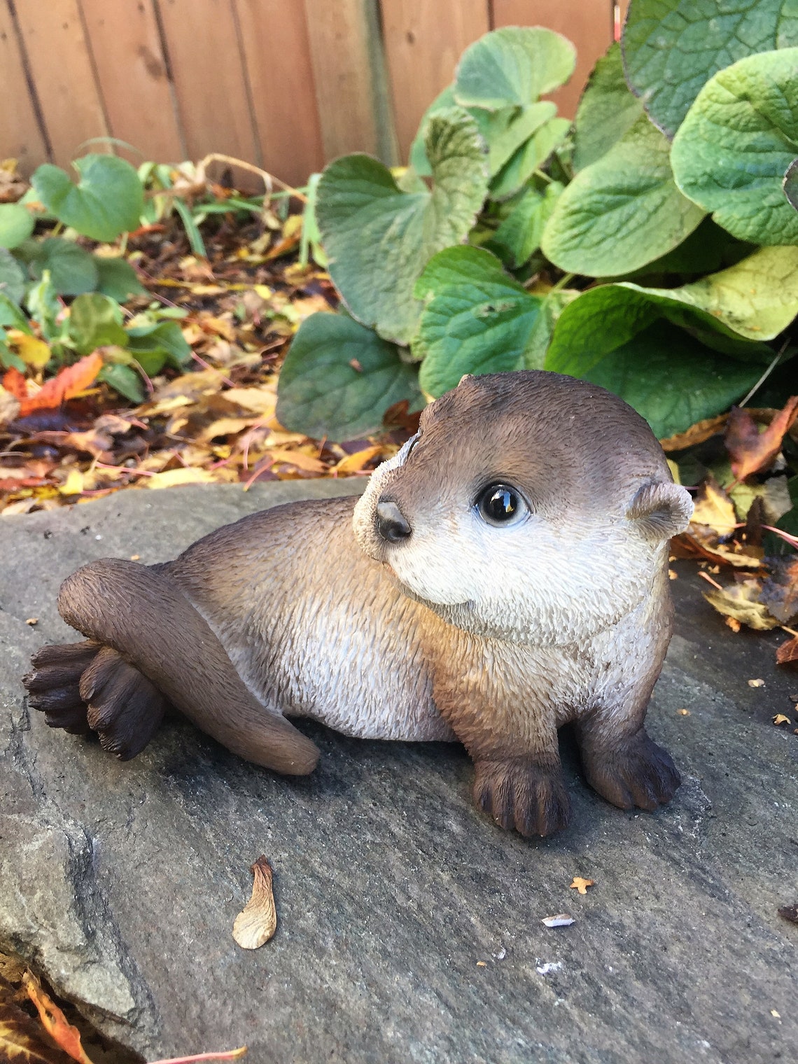Two River Otter Figurines Indoor Outdoor Figurine/ River Rat/ - Etsy